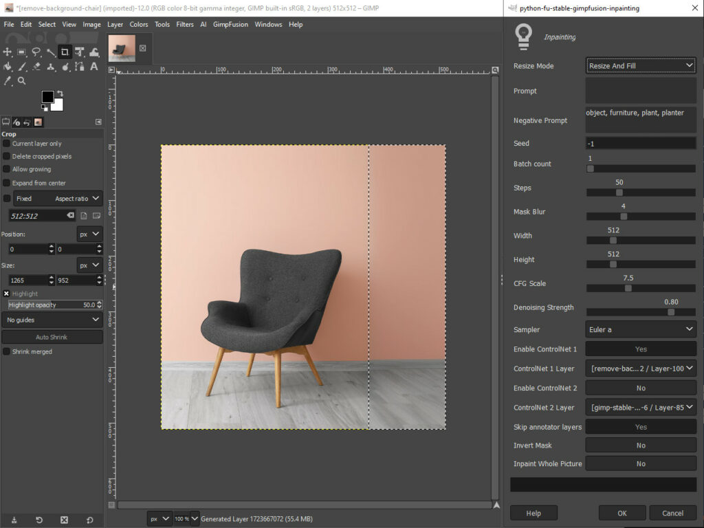 GIMP Stable Diffusion Integration – Open Creative Cloud