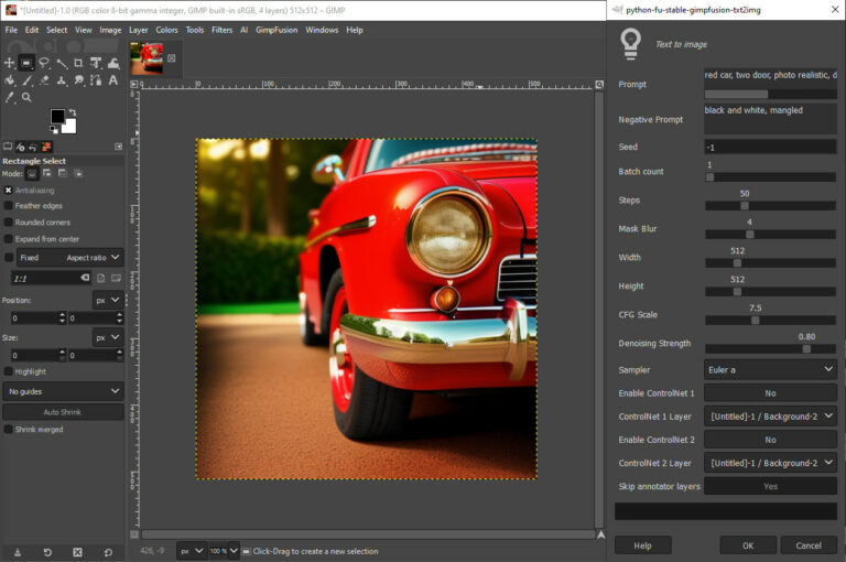 GIMP Stable Diffusion Integration – Open Creative Cloud
